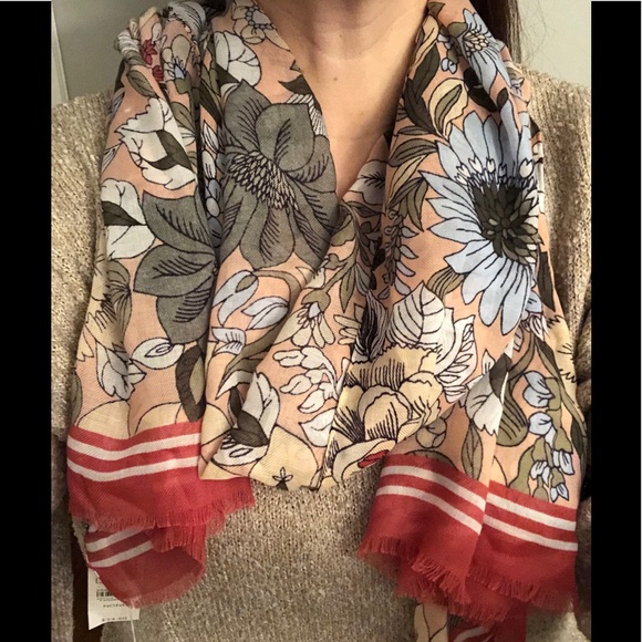 LOFT | Accessories | Brand New Floral Scarf From The Loft | Poshmark